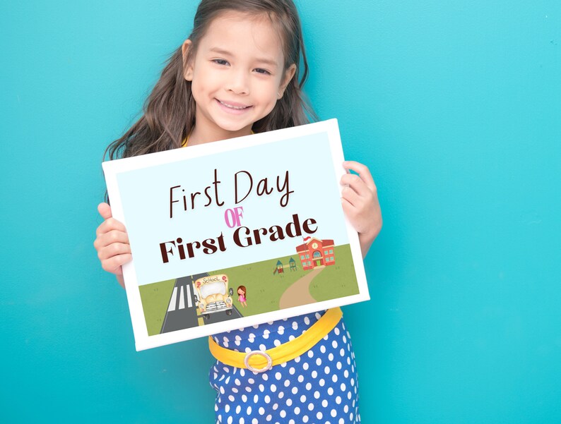 Back to School First Day of School Bundle Signs (pre-school to 6th ...