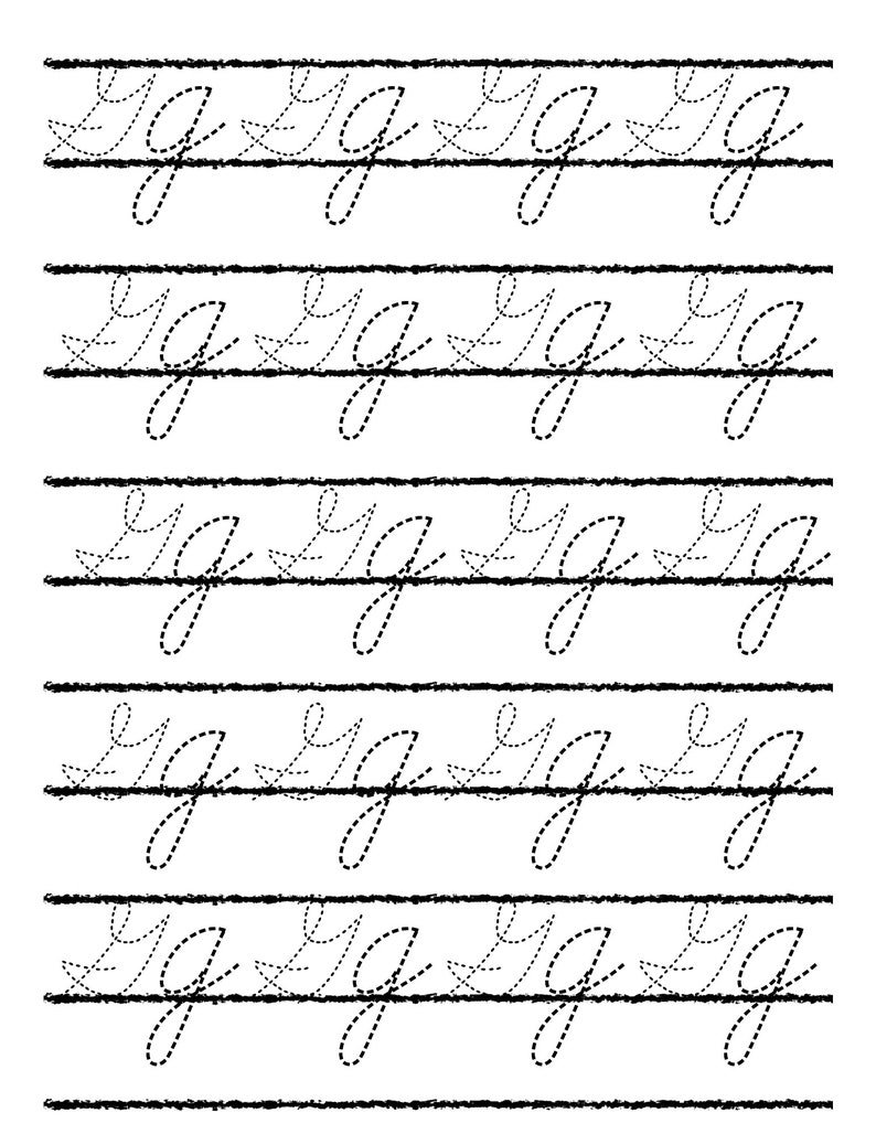 Printable Traceable Cursive Alphabet and Words - Etsy