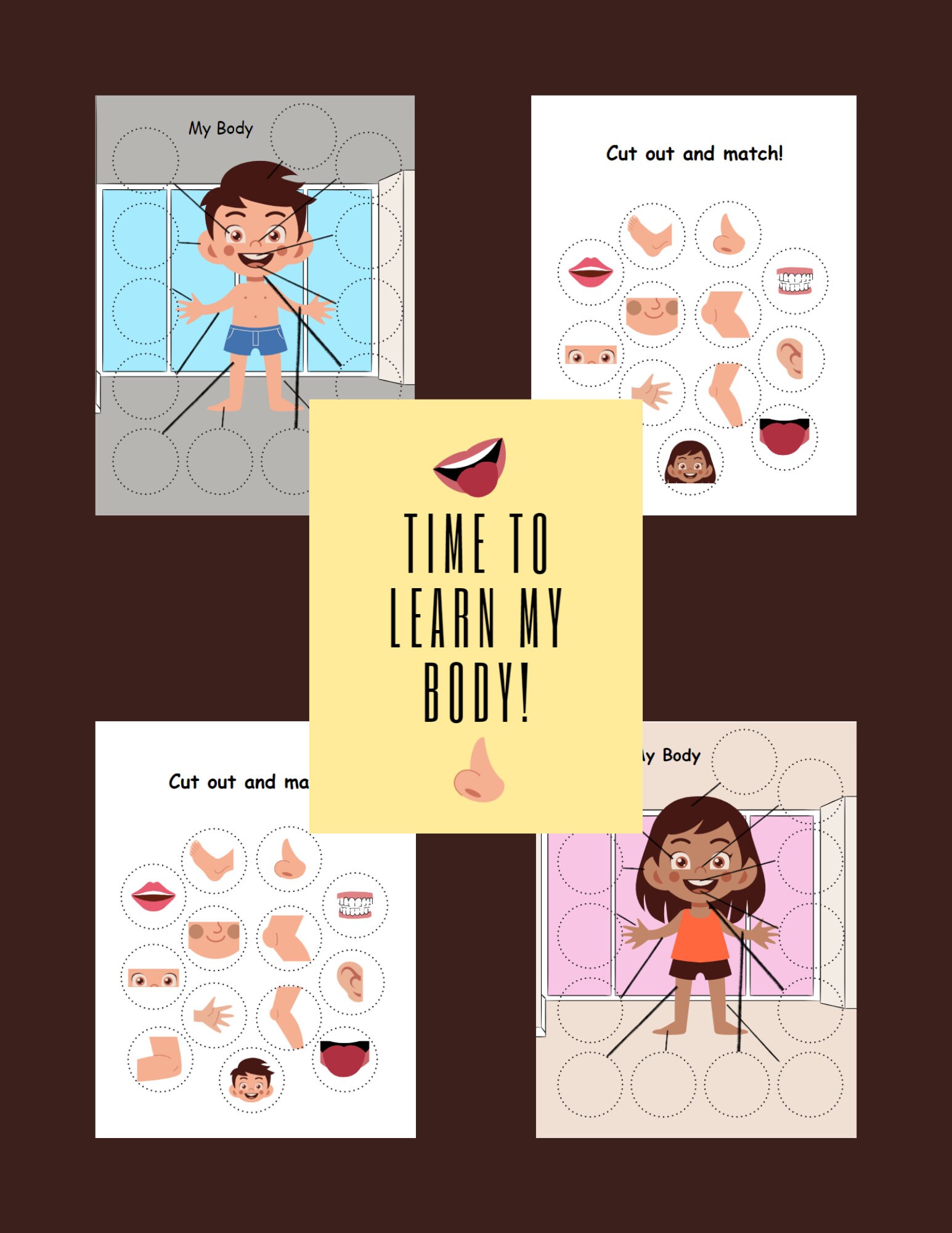 Pre-k and Kindergarten Pintables, Educational Worksheets, Math, Color ...