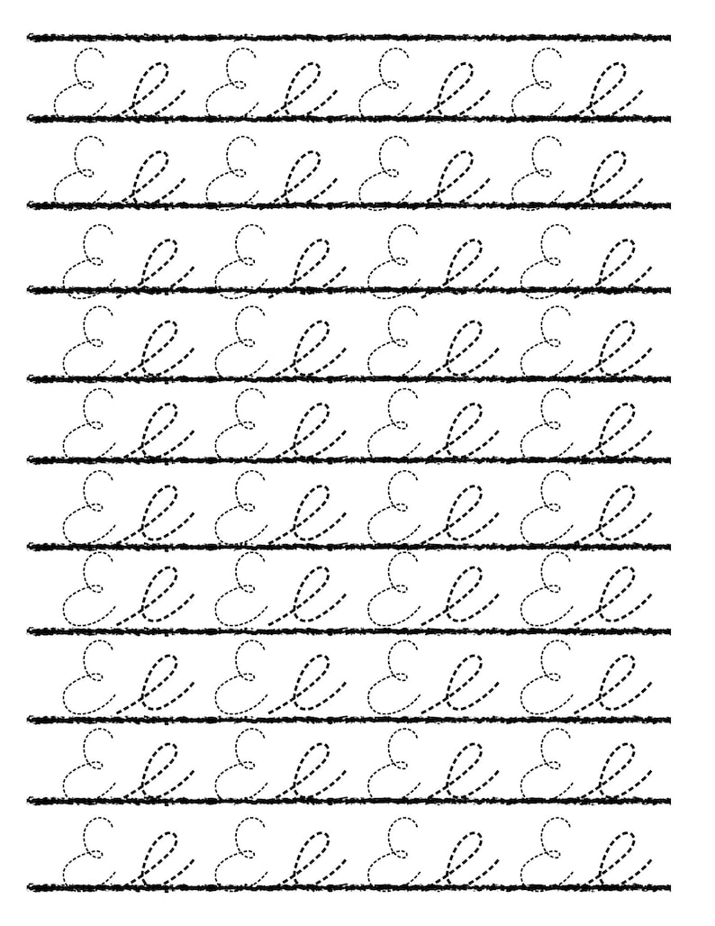 Printable Traceable Cursive Alphabet and Words - Etsy
