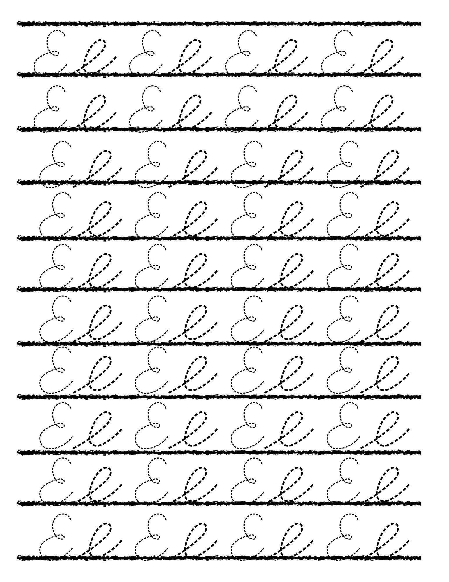 Printable Traceable Cursive Alphabet and Words - Etsy