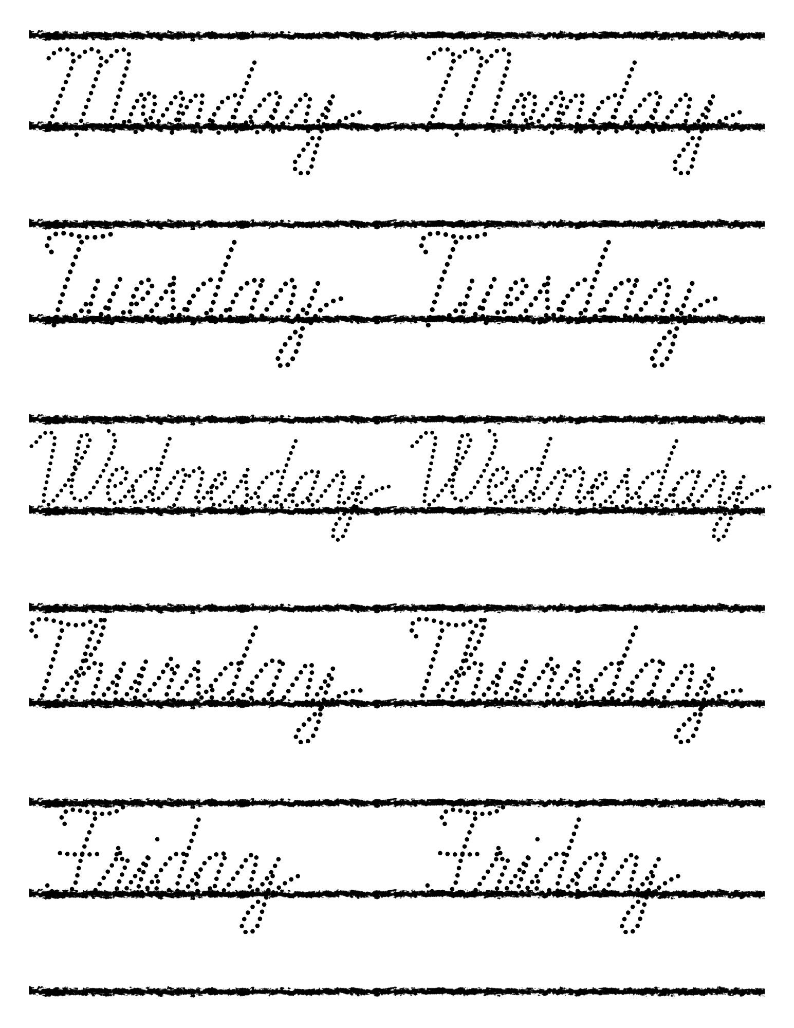 Printable Traceable Cursive Alphabet and Words - Etsy