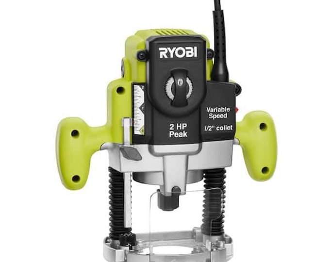 RYOBI 10 Amp 2 HP Plunge Base Corded Router - Model # RE180PL1G - Etsy