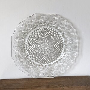 Indiana Glass Sandwich Plate, Pineapple & Floral Pattern, 11 1/2" Tray ...