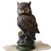 Large Ceramic Owl Figurine 12 Tall, Woodland Decor - Etsy