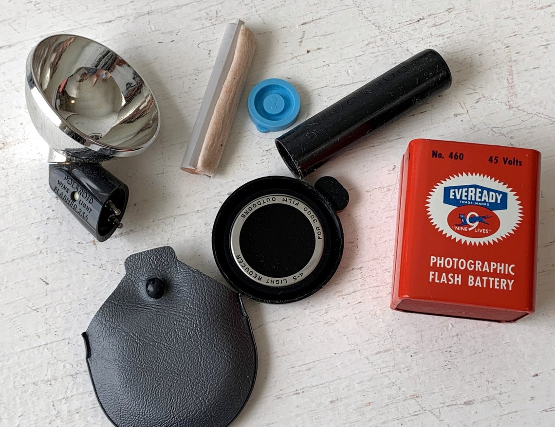 Polaroid Highlander Land Camera Model 80B in Leather Case - Etsy