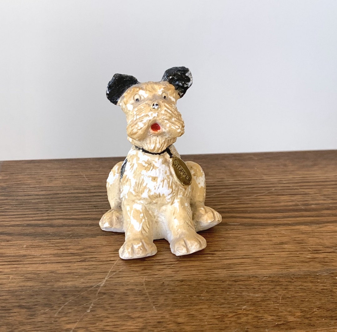 American Brakeblok Dog "stopper" Mascot, Vintage Chalkware Figurine ...