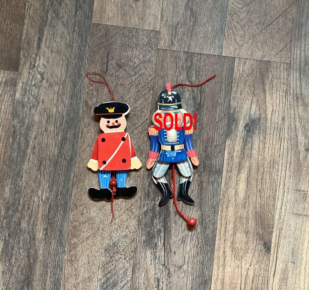 Vintage Pull String Policeman Puppet, Jumping Jack Toy Marionette, Made ...