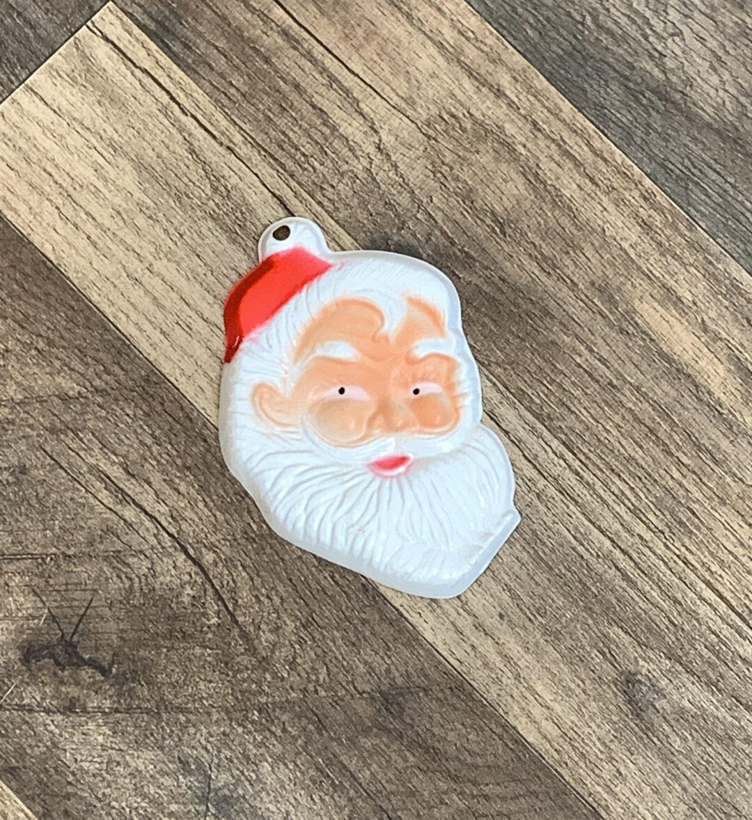 Retro Plastic Santa Face Cake Plaque, Christmas Baking Decoration - Etsy
