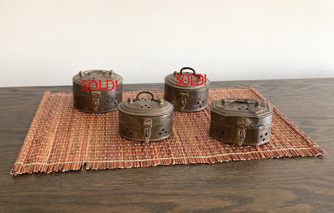 Brass Cricket Box CHOICE, Made in India, Vintage Small Storage Boxes - Etsy