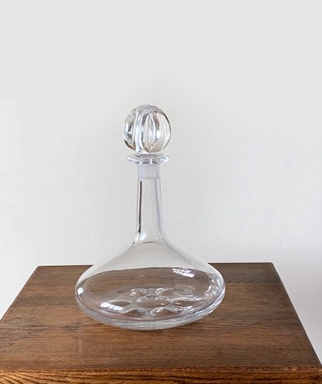 Orrefors Crystal Ship Decanter, Nils Landberg, 1980's Sweden - Etsy