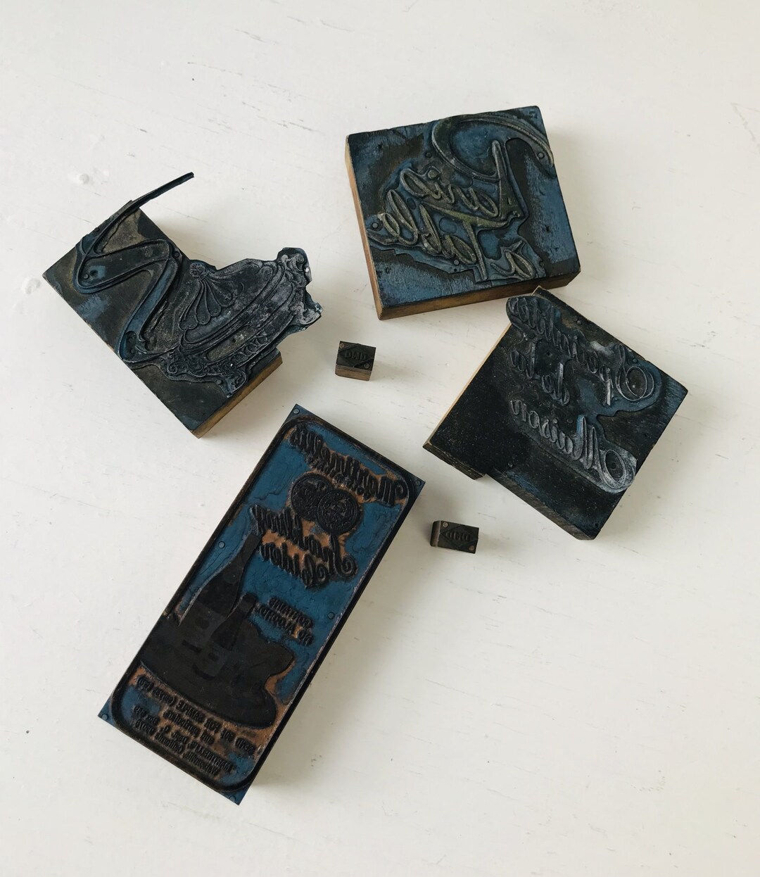Lot of 6 Wooden Stamps, Wood & Metal Letterpress Printing Blocks - Etsy