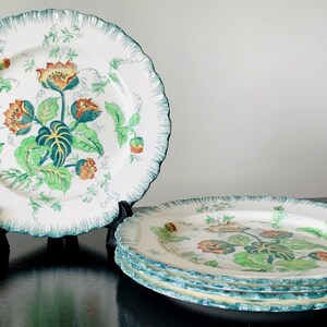 Antique Wedgwood Ertruria Water Nymph 8 1/4" Salad Plates, Set of 5 ...