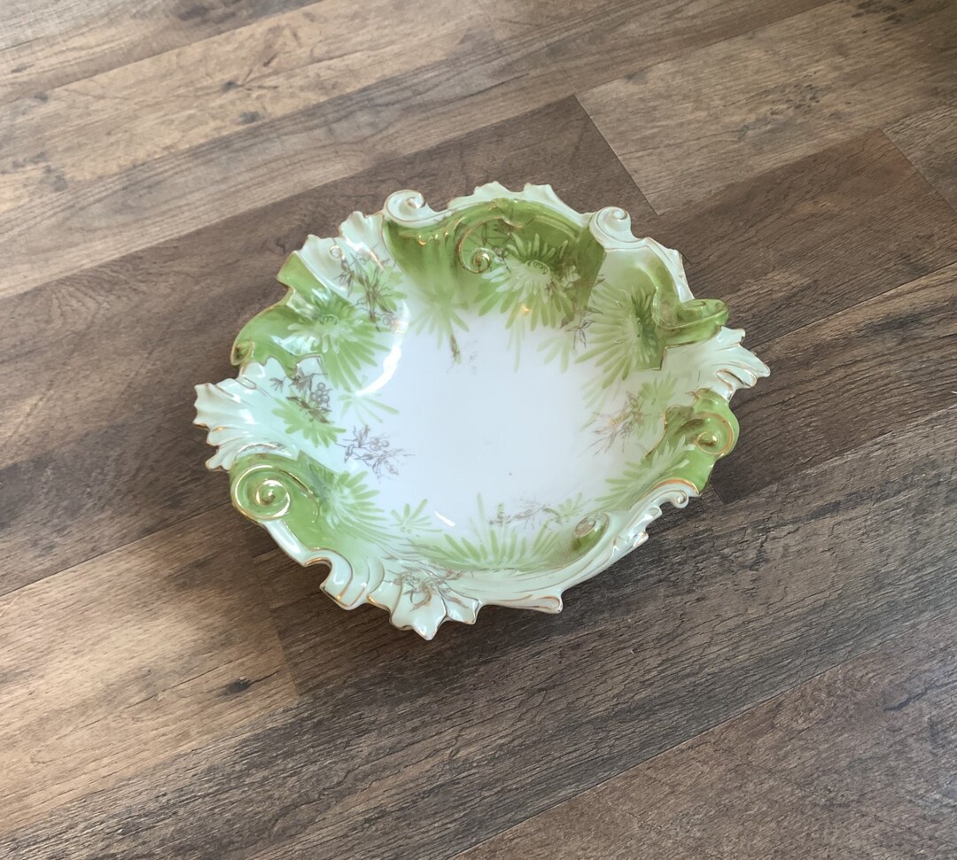Large Victorian Porcelain Bowl - Etsy