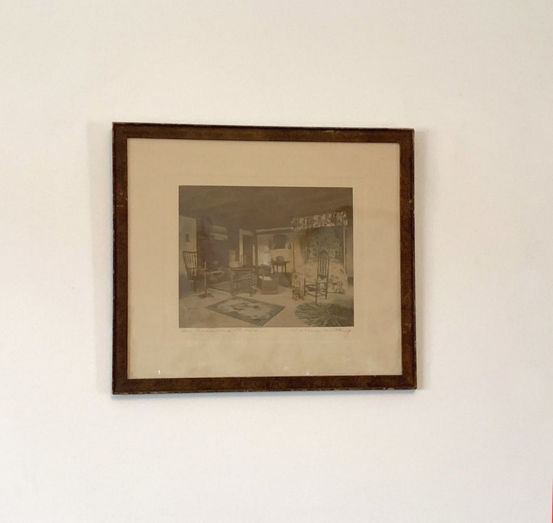Wallace Nutting Interior Tinted Print 1916 an Ancestral - Etsy