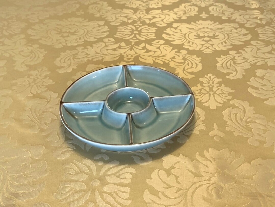 MCM Nancy China Pottery Divided Relish Tray, Appetizer Hors D'ouvres ...