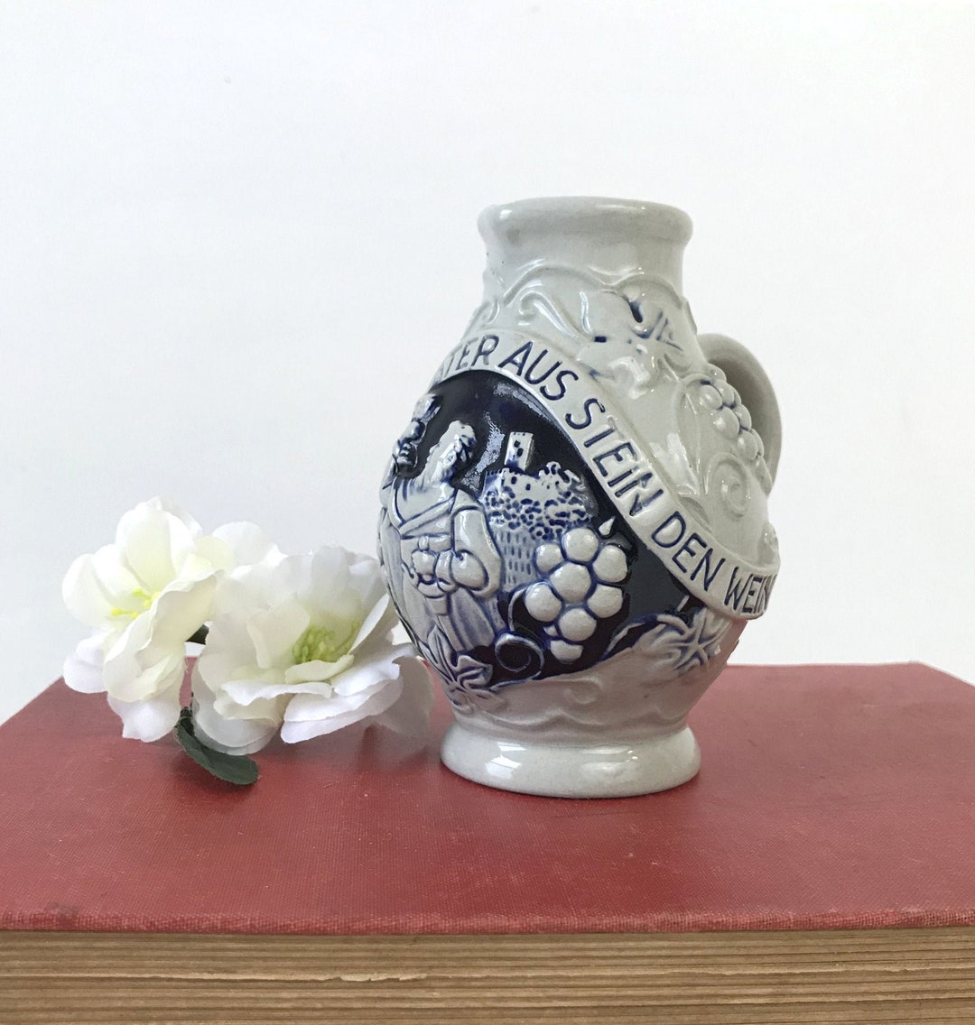 German Stoneware Stein Pitcher - Etsy