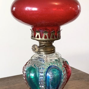Large Multi-color Kerosene Oil Lamp, Made in Hong Kong - Etsy