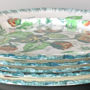 Antique Wedgwood Ertruria Water Nymph 8 1/4" Salad Plates, Set of 5 ...