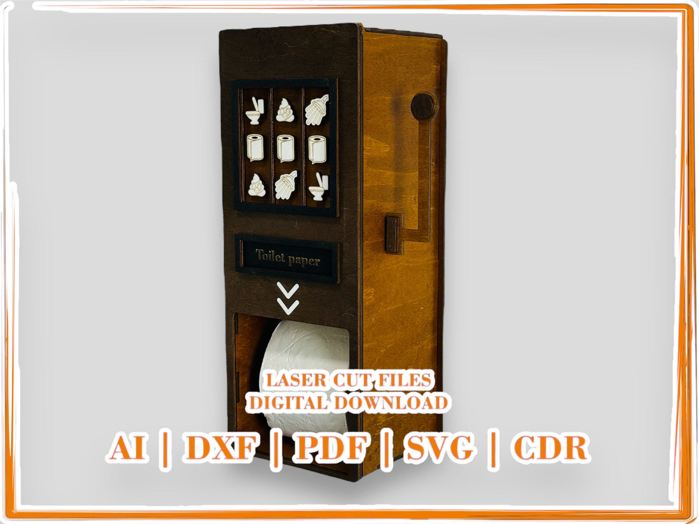 Casino Style Toilet Paper Holder | Toilet Roll Paper Holder| Digital ...