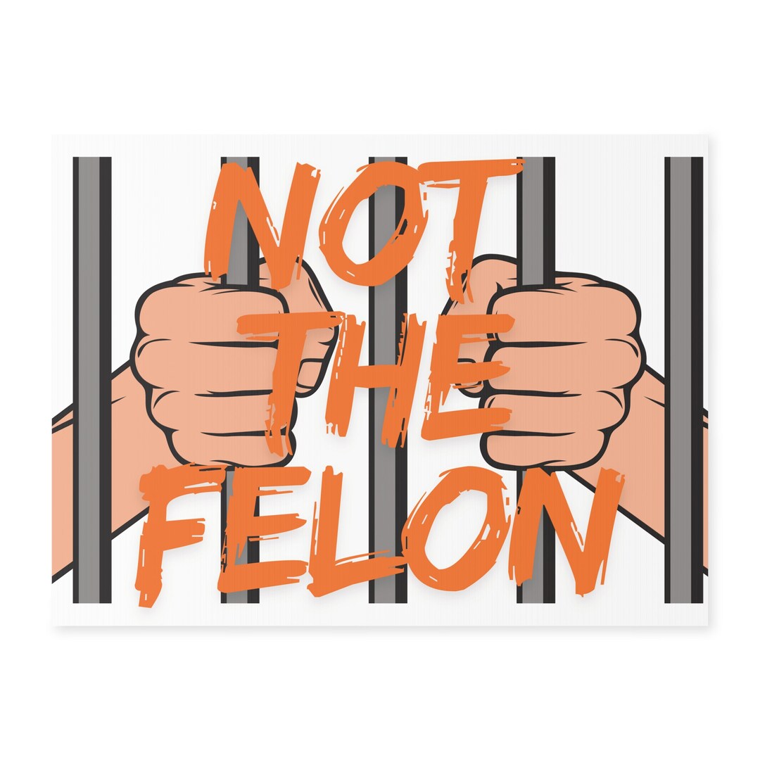 Not the Felon Yard Sign Kamala Harris for President Vote America ...