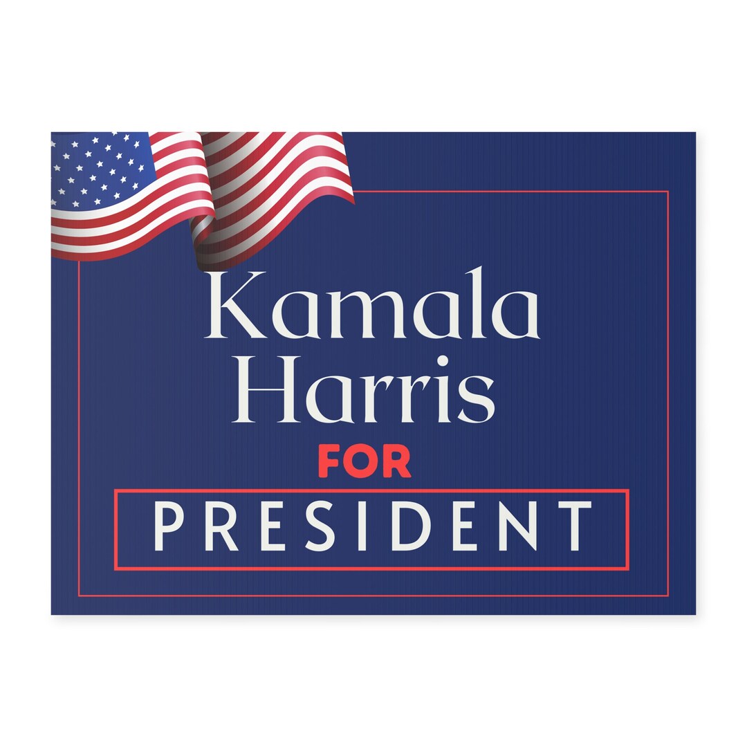 Kamala Harris for President Yard Sign - Etsy