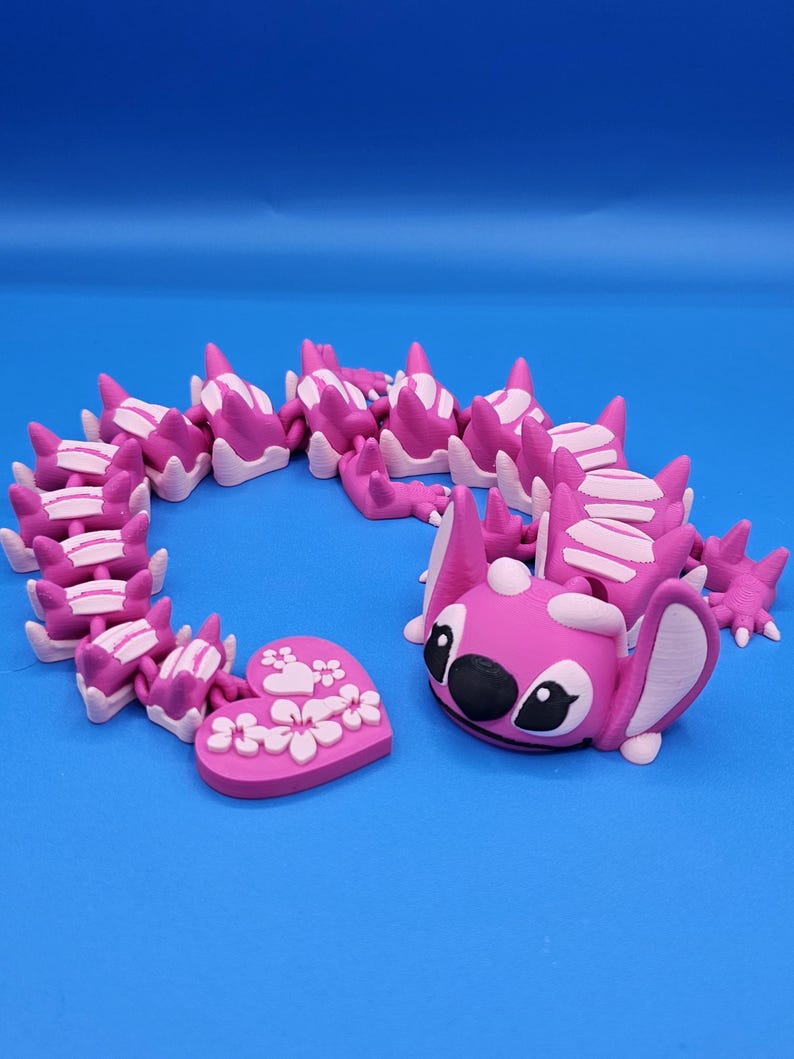 Blue Alien Dragon Flexi - Etsy