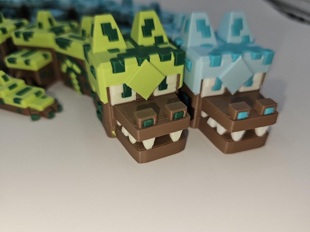 The Hero’s Dragon Collection: Steve-inspired Articulated Figures - Etsy