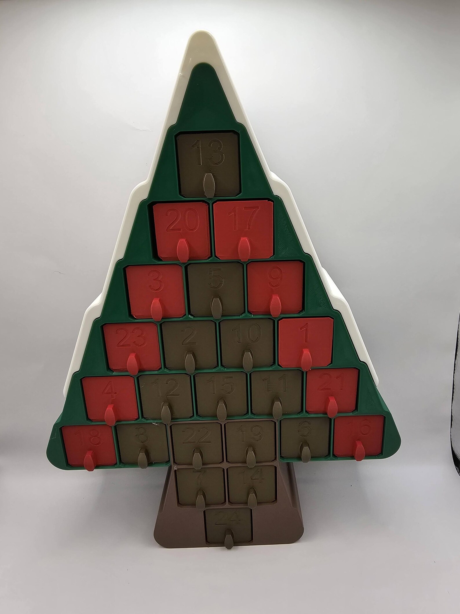 Snowy Christmas Tree Advent Calendar - Etsy