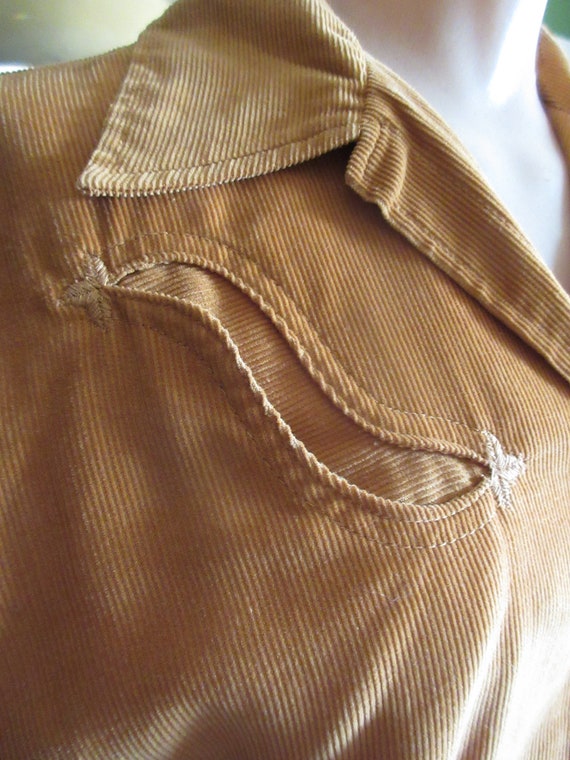 Plus Size Mustard Yellow Corduroy Front Snap Smile Pockets - Etsy