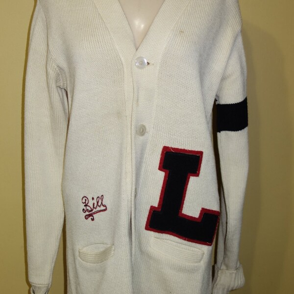 Letterman Sweater - Etsy