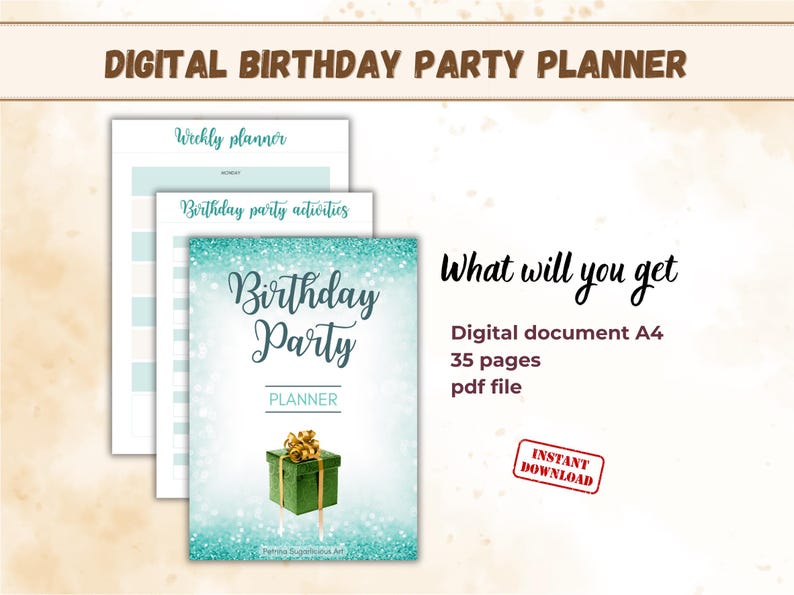 Printable Birthday Party Planner Bundle, Event Planner Notebook ...