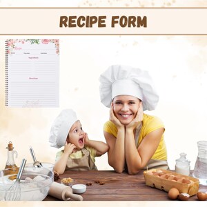 Printable Recipe Templates, Digital Download 8.5 X 11 Inch A4, Home ...