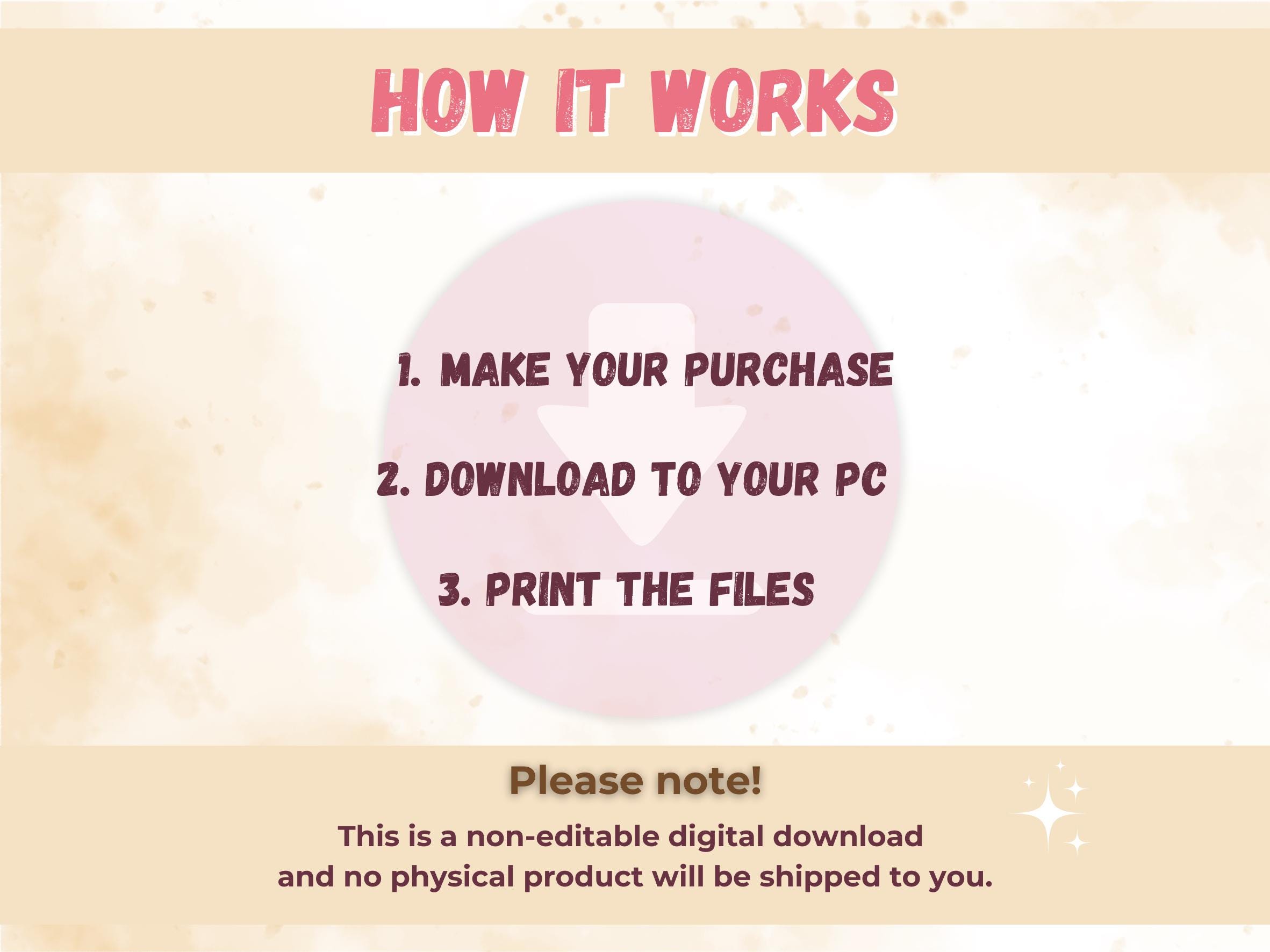 Printable Recipe Templates, Digital Download 8.5 X 11 Inch A4, Home ...