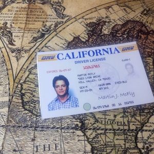 Marty Mcfly, Emmett Brown Driver License ID, Replica for Collection - Etsy