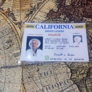 Marty Mcfly, Emmett Brown Driver License ID, Replica for Collection - Etsy