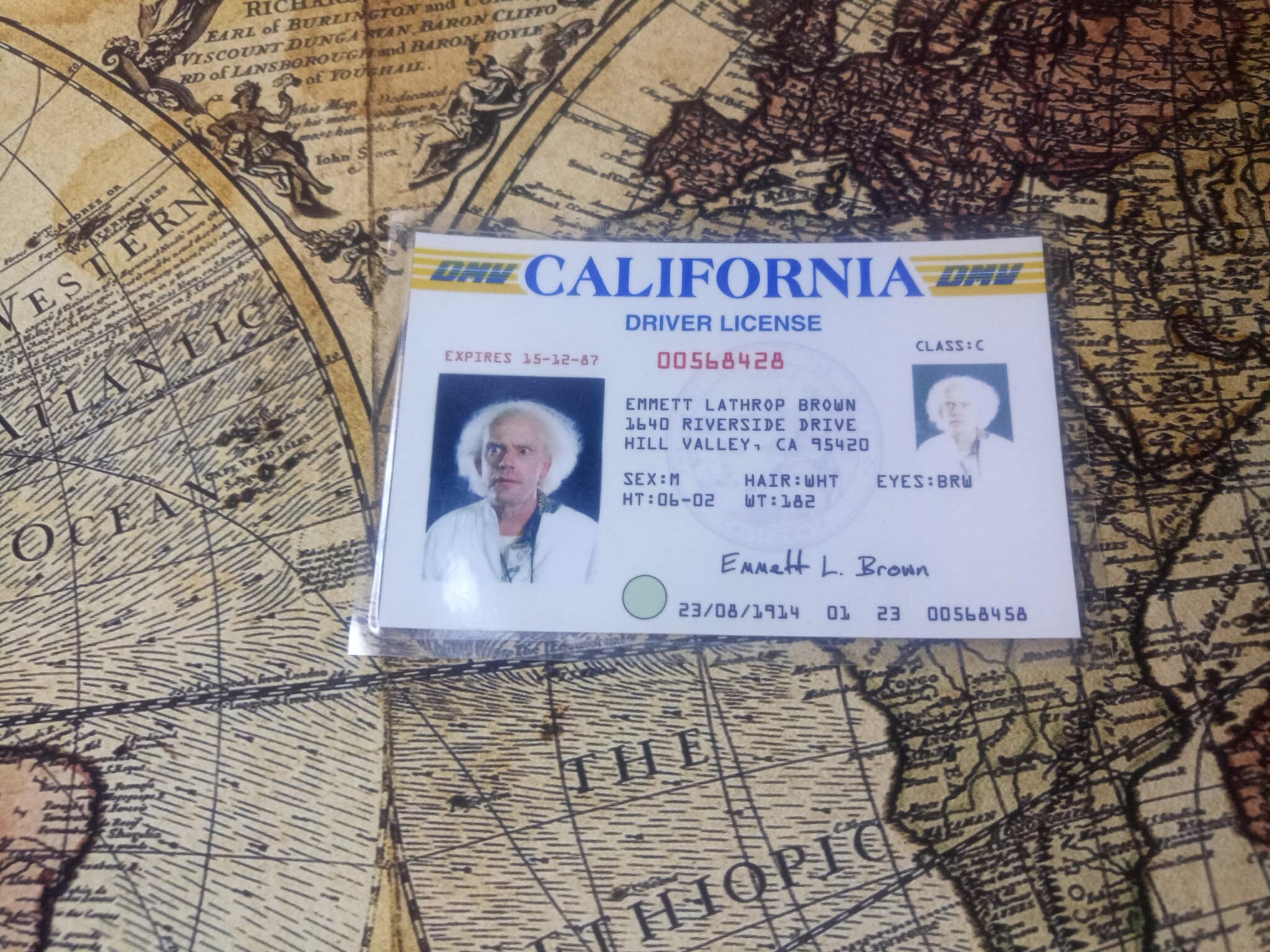 Marty Mcfly, Emmett Brown Driver License ID, Replica for Collection - Etsy