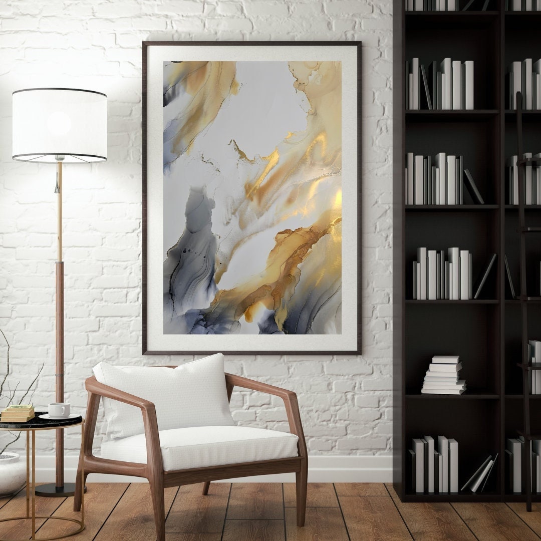 Artwork Alcohol Ink Wall Decoration Alcohol Ink Fluid Art Image Size A2 ...