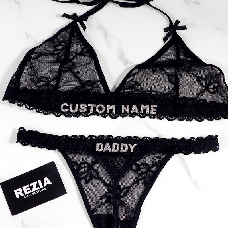 Crystal Named Thongs - Etsy