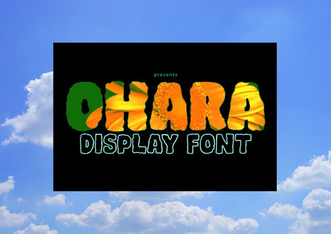 Ohara Font Modern Display Font, Script Font, Serif Font, Bold Font ...