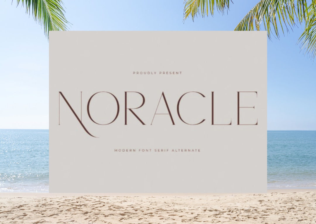 Noracle Font Canva Font, Procreate Font, Advertising Font, Magazine ...