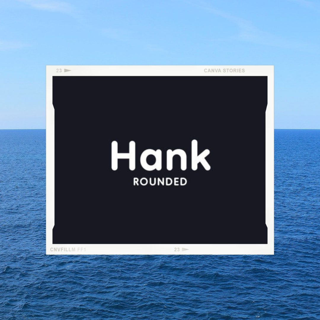 Hank Font Handwritten Font, Canva Font, Procreate Font, Logo Vont ...