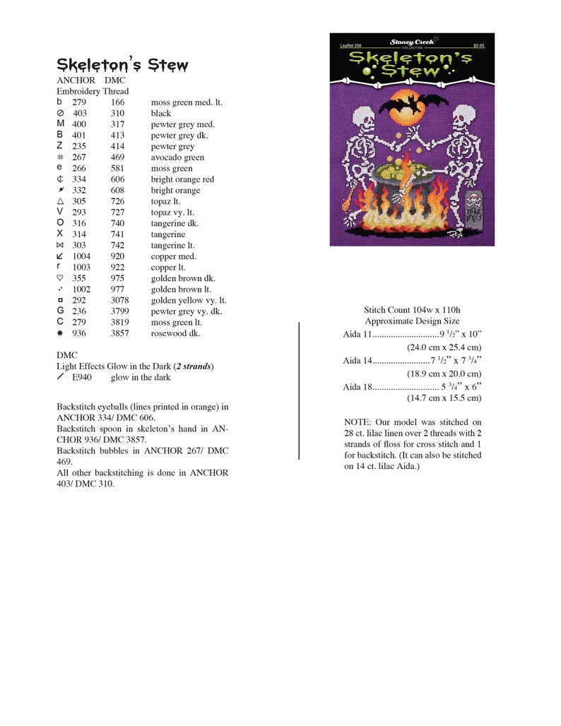 Skeleton's Crew Halloween Cross Stitch - PDF Pattern - Etsy