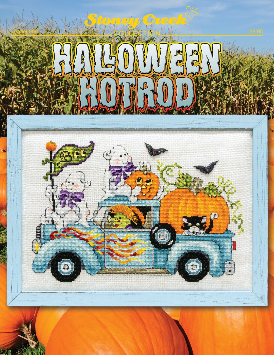 Halloween Hotrod Cross Stitch - PDF Pattern - Etsy