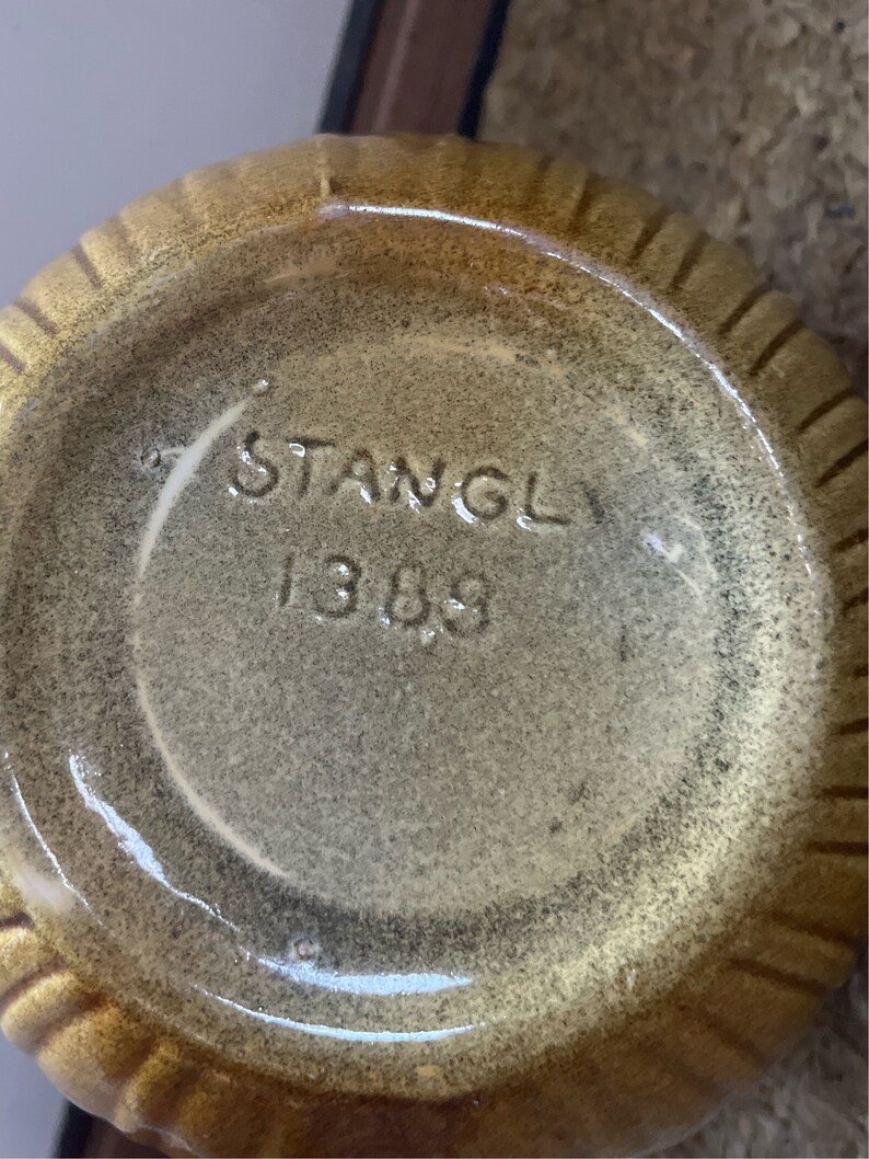 Vintage Stangl Pottery Colonial Tilt Ball Pitcher in Golden Brown Glaze ...