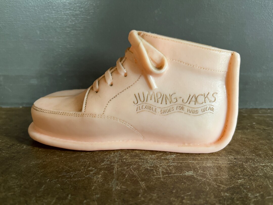 Jumping Jacks Flexible Shoes for Hard Wear Vintage Advertising Pink ...