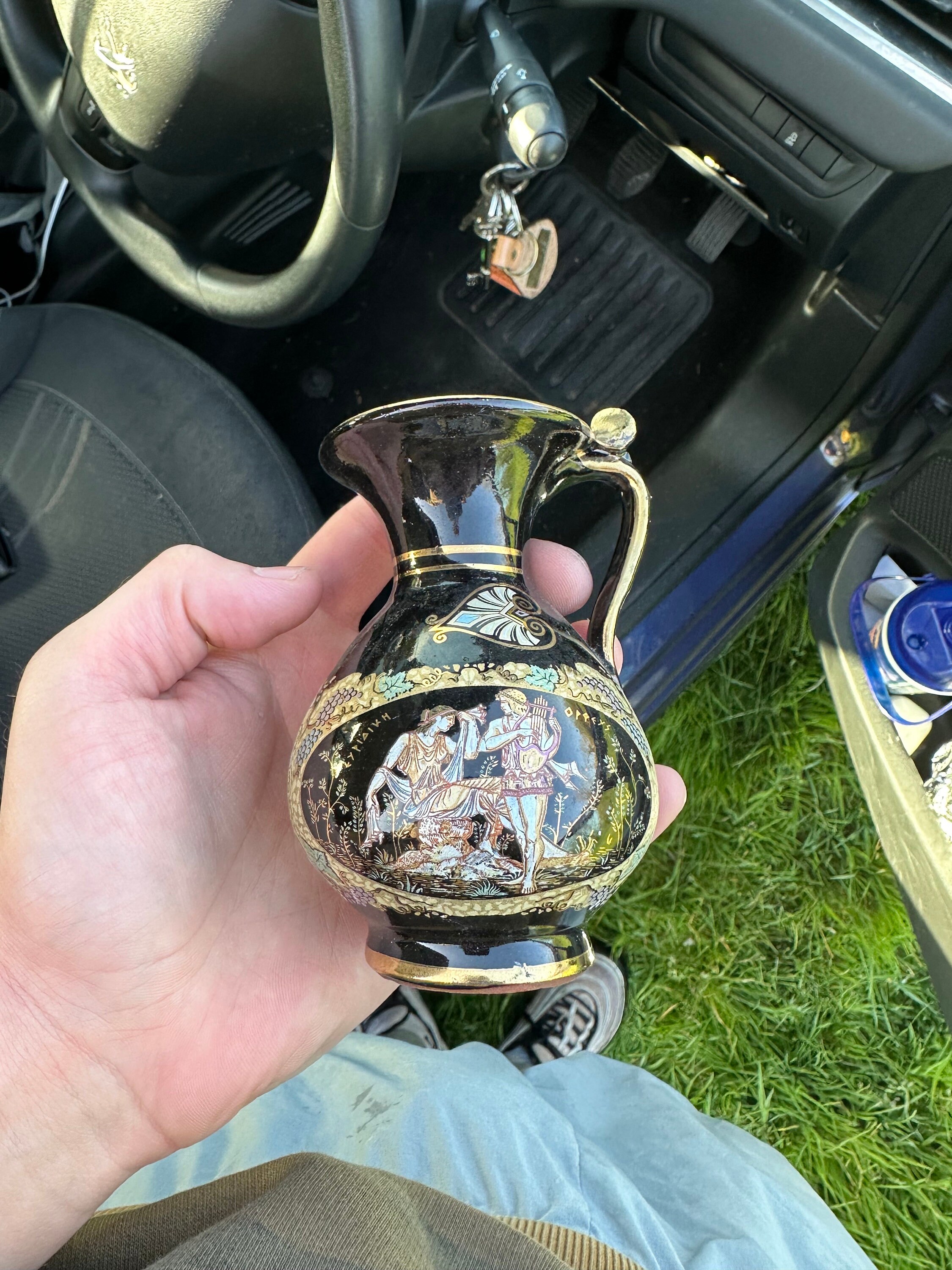 Vintage Gold Vase 24k Paint Made in China - Etsy