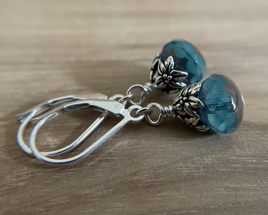 Hidden Cove Earrings Sterling Silver Ear Wires - Etsy