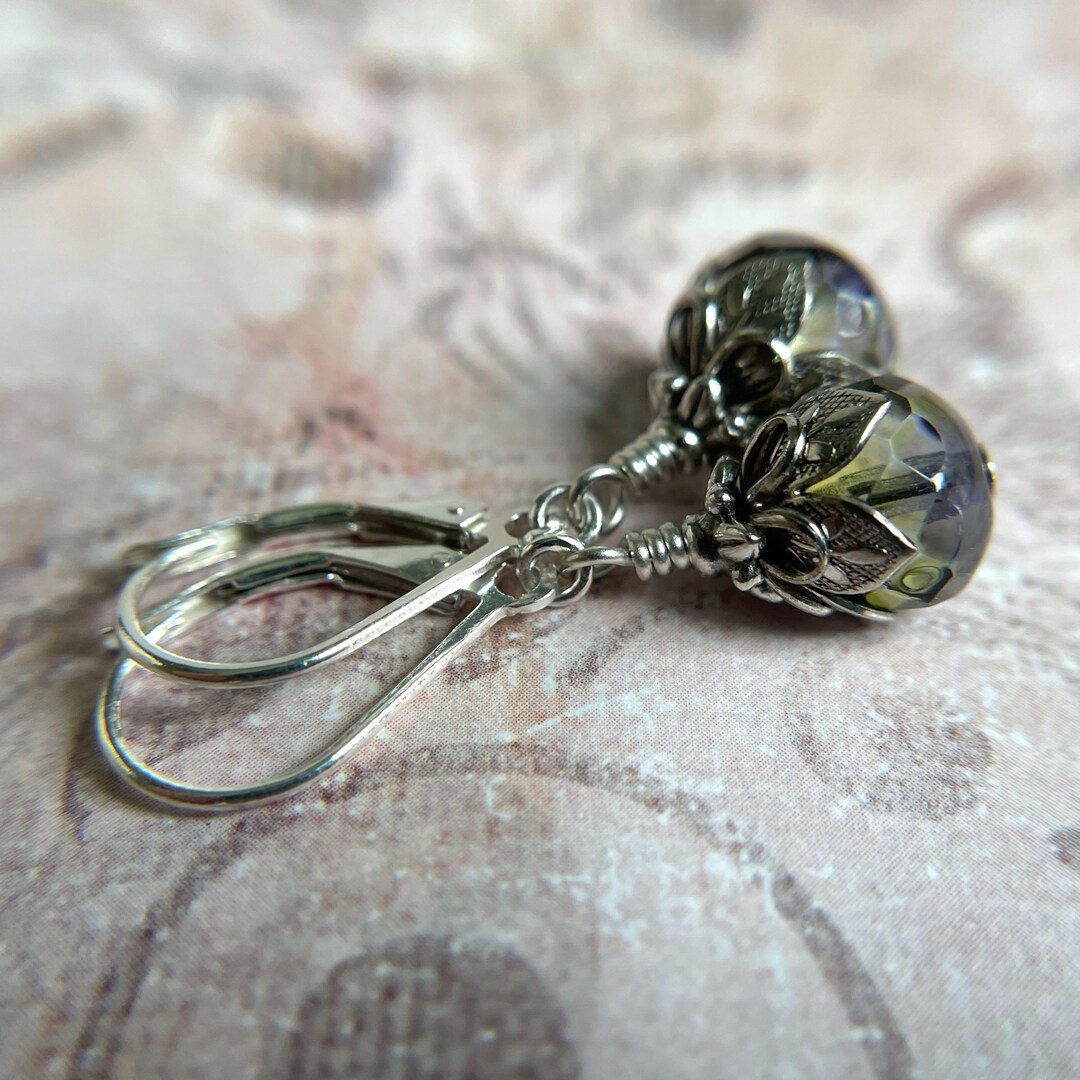 Classic Sea Witch Earrings Sterling Silver Ear Wire Green Packaging - Etsy