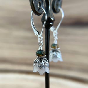 Firelight Flower Earrings Sterling Silver Ear Wire Approximate 1.25 ...